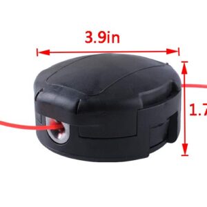 SRM 225 Trimmer Head for Echo Speed-Feed 400 Bump Trimmer Head Wear Cap Spool Cover and Trimmer Head Spring Replace SRM210 SRM210SB SRM211 SRM211SB SRM225SB SRM260SB String Trimmer (Updated)