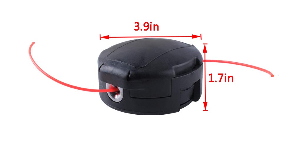 SRM 225 Trimmer Head for Echo Speed-Feed 400 Bump Trimmer Head Wear Cap Spool Cover and Trimmer Head Spring Replace SRM210 SRM210SB SRM211 SRM211SB SRM225SB SRM260SB String Trimmer (Updated)