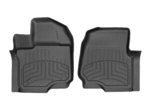 weathertech floorliner hp custom fit floor mats for ford f-150 lightning, f-150 raptor, f-150-1st row (446971im), black