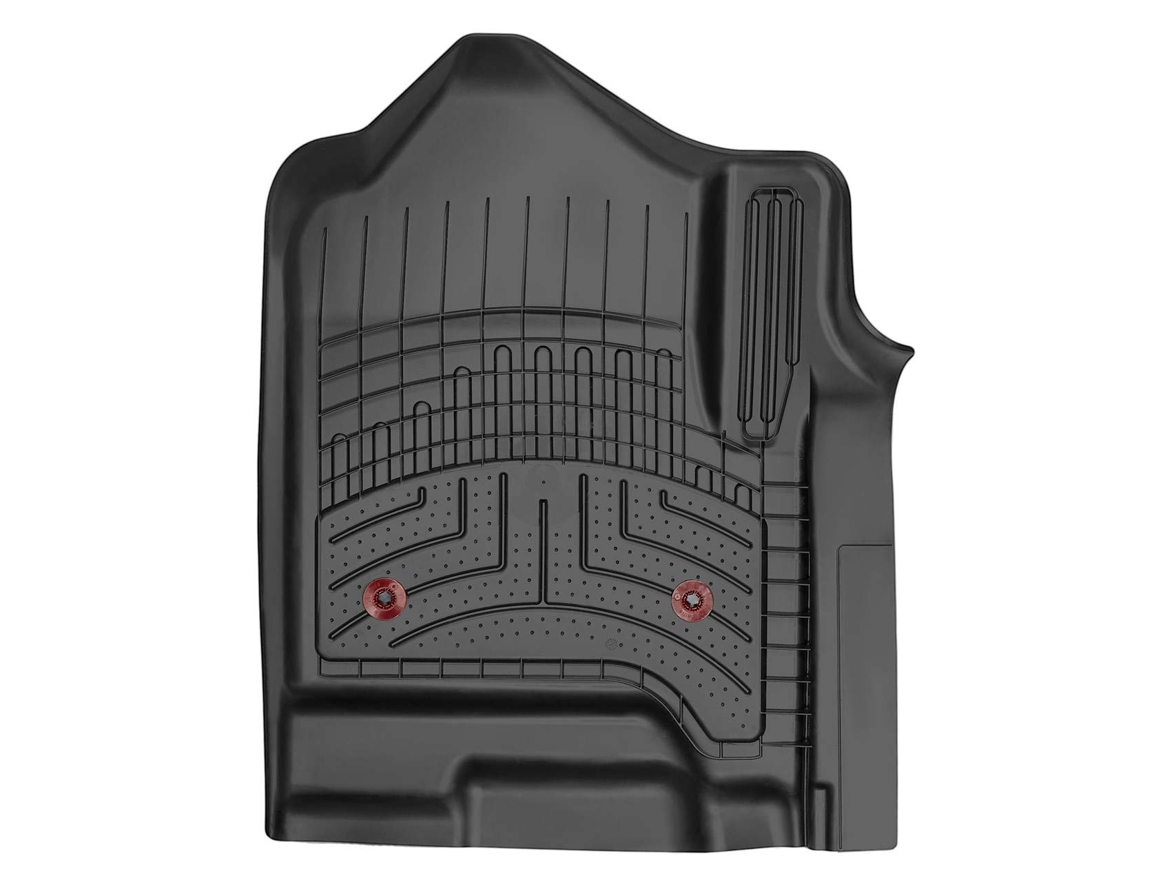 WeatherTech FloorLiner HP Custom Fit Floor Mats for Ford F-150 Lightning, F-150 Raptor, F-150-1st Row (446971IM), Black