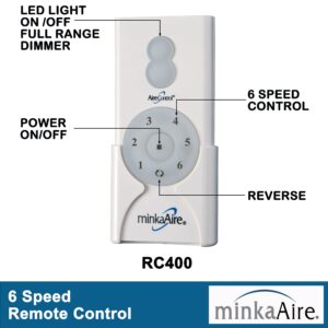 MINKA-AIRE F888L-DK Slipstream 65 Inch Outdoor Ceiling Fan with Dimmable LED Light and DC Motor in Distressed Koa Finish