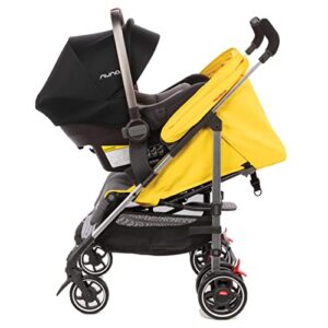 Diono Flexa Umbrella Stroller from Infant to Toddler, Freestanding Slim Fold, Lightweight Umbrella Stroller with Canopy, XL Storage Basket, Yellow Sulphur