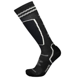 point6 ski pro light ski sock womens black small