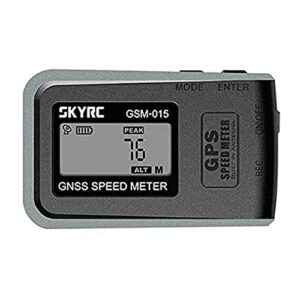 skyrc gsm-015 gps enabled gnss remote control speedometer and altimeter data tracking device for vehicle, rc car, boat, plane, rocket, and quadcopter