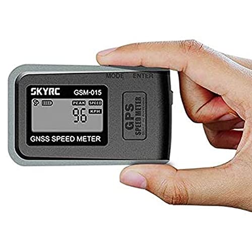 SKYRC GSM-015 GPS Enabled GNSS Remote Control Speedometer and Altimeter Data Tracking Device for Vehicle, RC Car, Boat, Plane, Rocket, and Quadcopter