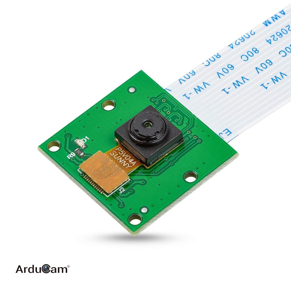 Arducam for Raspberry Pi Camera Module with Case, 5MP 1080P for Raspberry Pi 5, 4, 3/3B+ and More