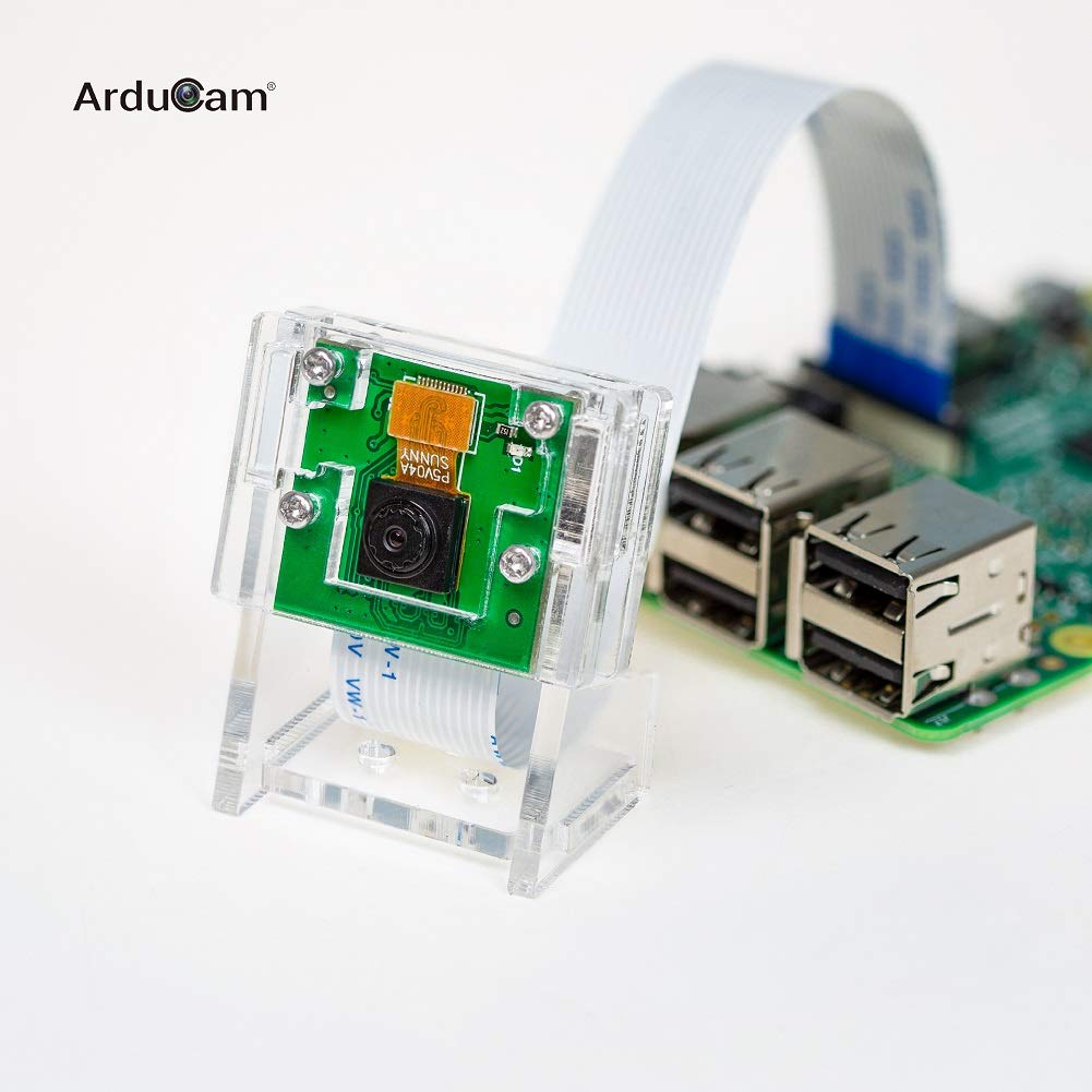 Arducam for Raspberry Pi Camera Module with Case, 5MP 1080P for Raspberry Pi 5, 4, 3/3B+ and More