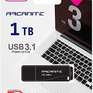 ARCANITE 1TB USB 3.1 Flash Drive - Optimal Read speeds up to 400 MB/s, Write speeds up to 200 MB/s (AK581T)