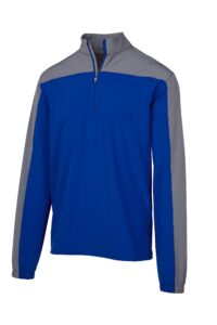 mizuno youth comp long sleeve batting jacket, royal-shade, medium