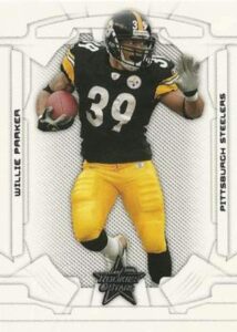 2008 leaf rookies and stars #76 willie parker steelers nfl football card nm-mt