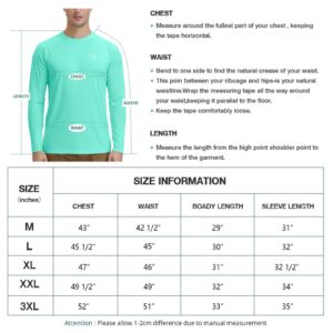 Men's Long Sleeve Shirts Lightweight UPF 50+ Sun Protection SPF T-Shirts Hiking Fishing Running(Grey L)