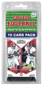 alabama crimson tide- (10) card pack college football different bama superstars starter kit! comes in souvenir case! great mix of modern & vintage players for the super bama fan! by 3bros