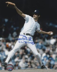 autographed ron guidry "77, 78 wsc" 8x10 new york yankees photo