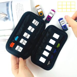 Flash Drive Case USB Storage Case JBOS USB Holder Storage Bag, Electronic Accessories Organizer for USB Flash Drive, USB Case, Thumb Drive Caes, Jump Drive Case, USB Organizer