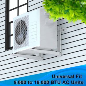 Air Jade Mini Split Bracket with Cross Bar, Heavy Duty Foldable Wall Mounting Bracket for Ductless Mini Split Air Conditioner Heat Pump Systems, 9000 to 18000 BTU, 280 lbs