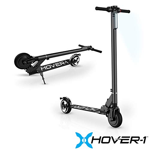 Hover-1 Rally Electric Scooter | 12MPH, 7 Mile Range, 4HR Charge, LCD Display, 6.5 Inch High-Grip Tires, 220LB Max Weight, Cert. & Tested - Safe for Kids, Teens & Adults