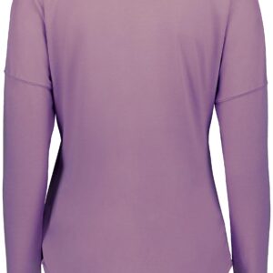 Augusta Sportswear Womens Lux Tri-Blend Long Sleeve Shirt, Light Lavender Heather, 3XL