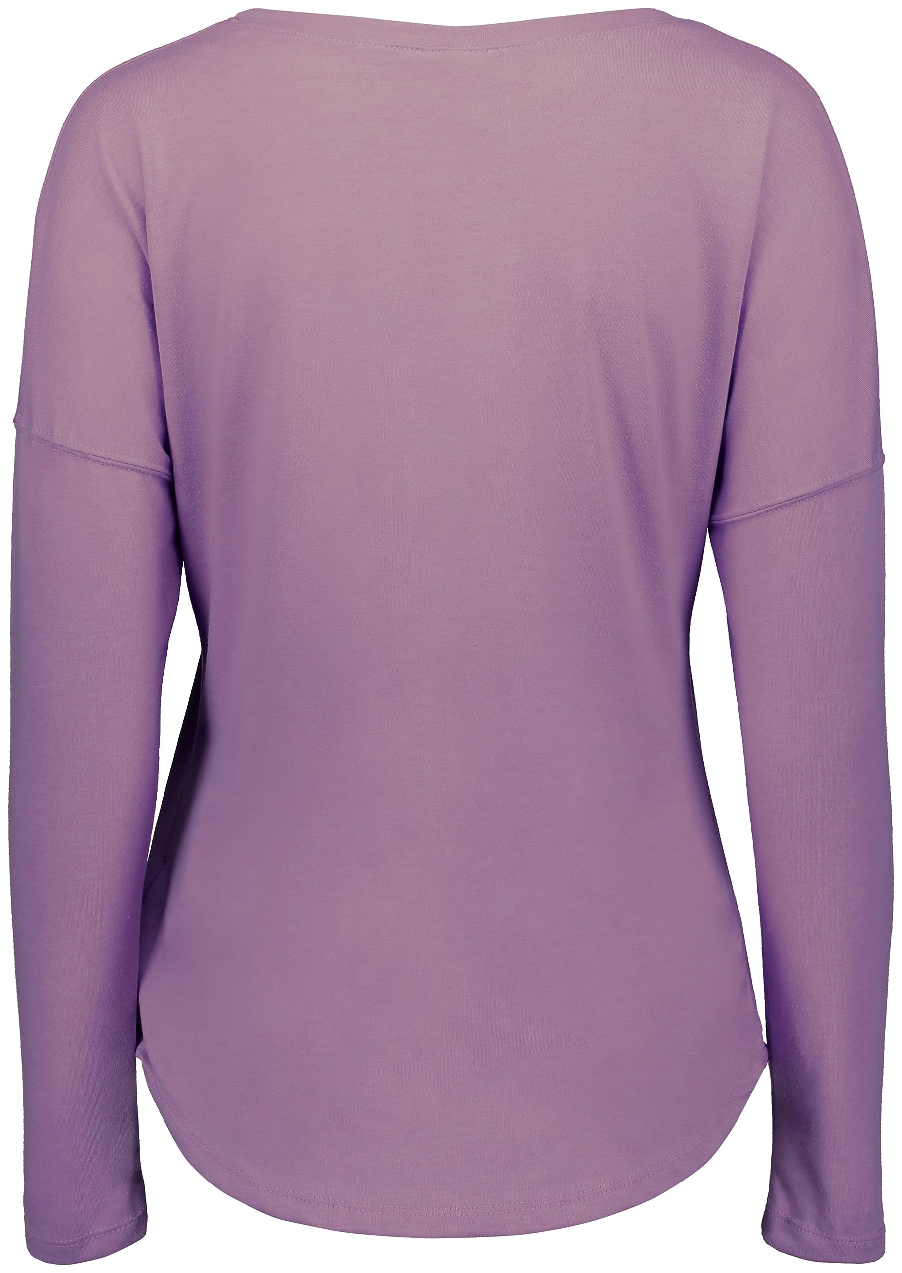 Augusta Sportswear Womens Lux Tri-Blend Long Sleeve Shirt, Light Lavender Heather, 3XL