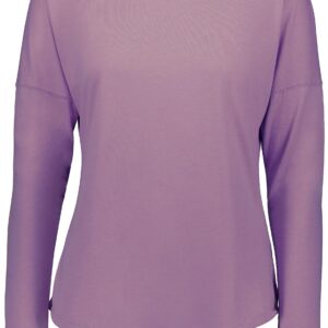 Augusta Sportswear Womens Lux Tri-Blend Long Sleeve Shirt, Light Lavender Heather, 3XL