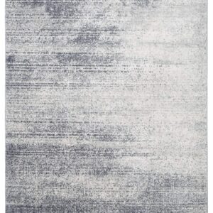 Antep Rugs Florida Collection Distressed Modern Abstract Polypropylene Indoor Area Rug (Grey, 5' x 7')