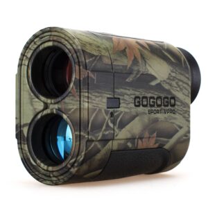 gogogo sport vpro 6x hunting laser rangefinder bow range finder camo distance measuring outdoor wild 650/1200y with slope high-precision continuous scan