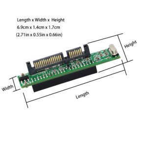 SinLoon SATA Male to 44 pin Female 2.5 inch IDE Adapter for PC and Mac Computer to SATA Hard Drive Interface Adapter(SATA M/2.5 F)