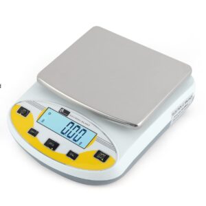 cgoldenwall precision lab scale 5000gx0.01g analytical electronic balance digital laboratory scale precision jewelry scales kitchen weighing electronic scales 0.01g calibrated 110v (5000g, 0.01g)