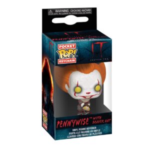 Funko Pop! Keychains: It 2 - Pennywise with Beaver Hat, Multicolor