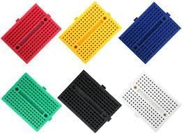 eiechip mini breadboard kit 170 points mini small solderless breadboard for proto shield (6 colors 6pcs)