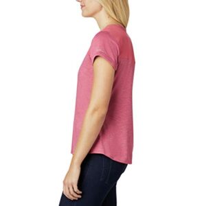 Columbia Women's Place to Place Ii Short Sleeve Tee, Rouge Pink Heather, Medium