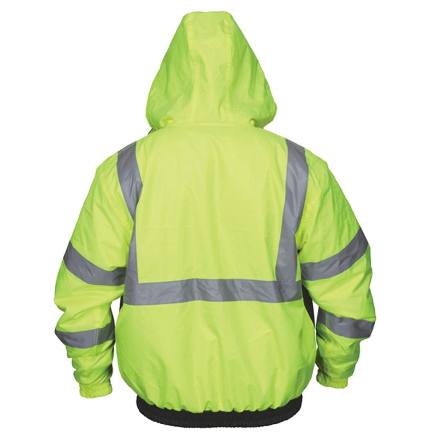 MCR Safety - Bomber Jacket Ansi 107 Class 3 Fluorescent Lime / (VBBQCL3LX2)