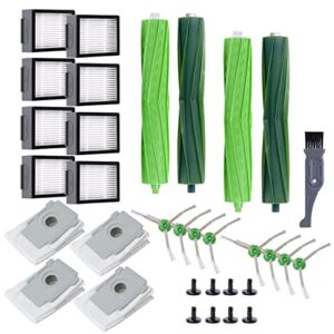 replacement roomba parts, 23packs accessories kit for irobot roomba evo i1 1152 1154 i3 evo 3150 i4 i6 i6+ i7 7150 i7+ 7550 i8 i8+/plus e5 5134 e6 e7 j7 i,e &j series robot vacuum