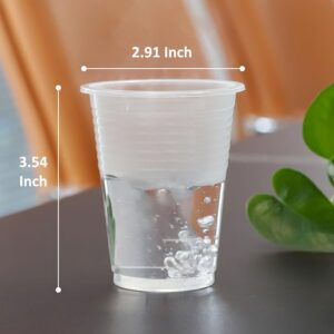 [100 Pack 8 Oz ] Plastic Cups, Plastic Cups, Clear Plastic Cups 8 Oz Clear Cups, Disposable Clear Plastic Cups Water Cups Disposable Cups, 8 Oz Water Clear Plastic Cups Clear Plastic Cups Plastic Cups