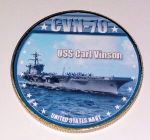 navy uss carl vinson cvn-70 challenge art coin