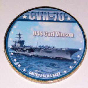 Navy USS Carl Vinson CVN-70 Challenge Art Coin