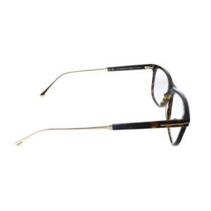 Eyeglasses Tom Ford FT 5589 -B 052 Dark Havana, Shiny Rose Gold/Blue Block Len, Dark Havana, Shiny Rose Gold / Blue Block Lenses, 55/15/145