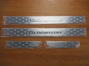 jeep gladiator stainless steel door sill guards mopar oem