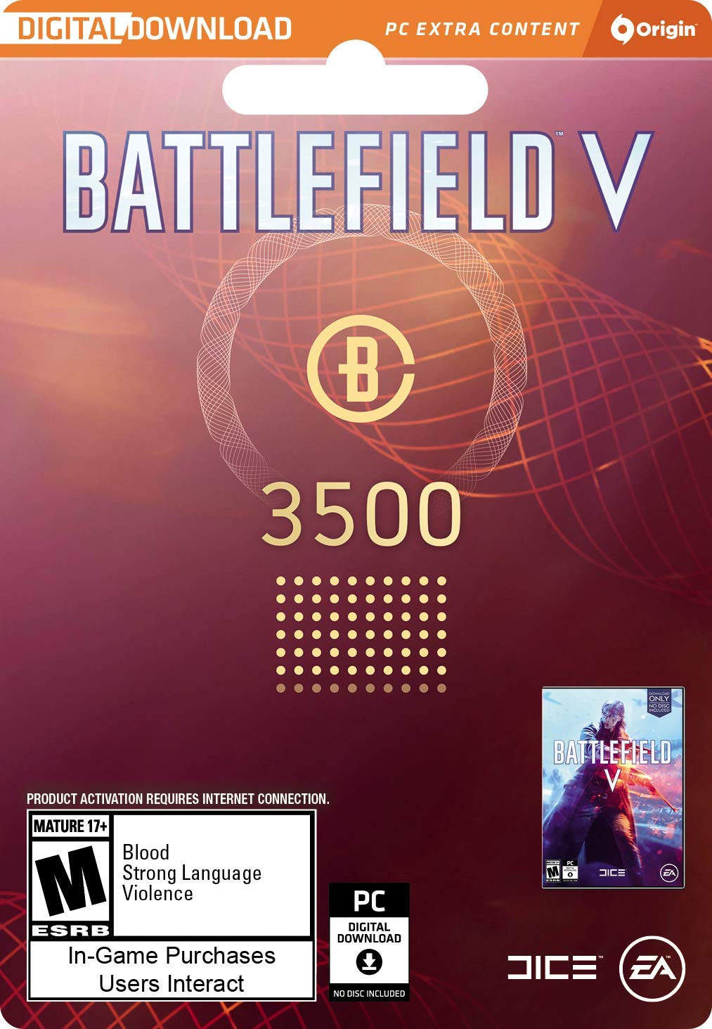 Battlefield V - Battlefield Currency 3500 – PC Origin [Online Game Code]