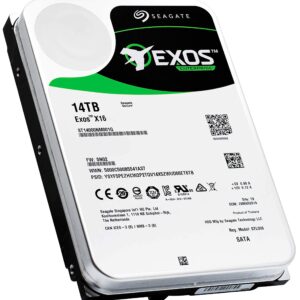 Seagate 14TB HDD Exos X14 7200 RPM 512e/4Kn SATA 6Gb/s 256MB Cache 3.5-Inch Enterprise Hard Drive (ST14000NM0018)