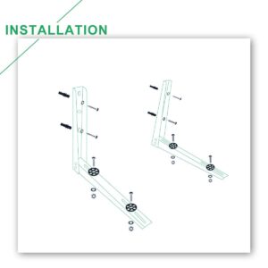 Forestchill Mini Split Wall Mounting Bracket, Universal Fit Ductless Mini-Split Air Conditioner Heat Pump Systems, Support up to 240 lbs, 7000-12000 BTU