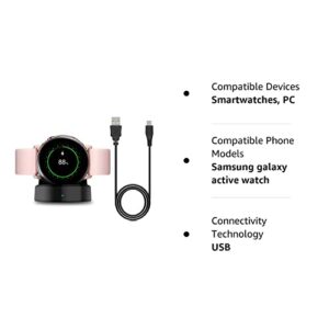 Charger Stand for Samsung Galaxy Watch 6/6 Classic/5 Pro/5/4/ Active 2/Active/for Galaxy Watch 4 Classic/3, Replacement Charging Cradle Dock for Galaxy Active Watch