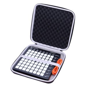 ltgem eva hard case for novation launchpad x grid controller- travel protective carrying storage bag(sale case only)