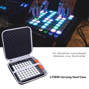 LTGEM EVA Hard Case for Novation Launchpad X Grid Controller- Travel Protective Carrying Storage Bag(Sale Case Only)