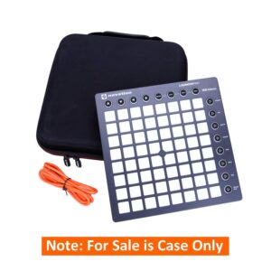 LTGEM EVA Hard Case for Novation Launchpad X Grid Controller- Travel Protective Carrying Storage Bag(Sale Case Only)