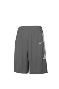 mizuno aerolite short, charcoal-grey, large