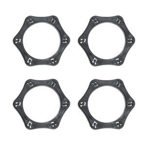 camdesign hexagonal anti-roll ring for handheld wireless microphone anti slip shockproof mic ring for ktv, karaoke, dance ball, conference room, news interviews, on stage performance (4pcs)