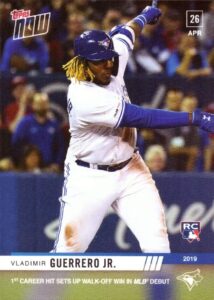 2019 topps now baseball #137 vladimir guerrero jr. rookie card - 1st official rookie card