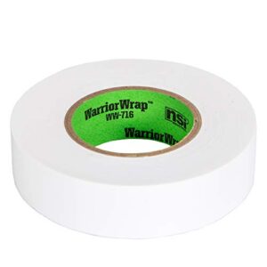 NSI WW-716-WT WarriorWrap General 7 mil Vinyl Electrical Tape, 3/4" Width, 60' Length, White