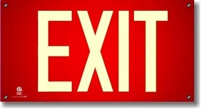 Carpenter Lighting Red Wireless Exit Sign