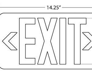 Carpenter Lighting Red Wireless Exit Sign